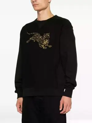Kenzo Jumping Tiger Sequin-embellished Sweatshirt