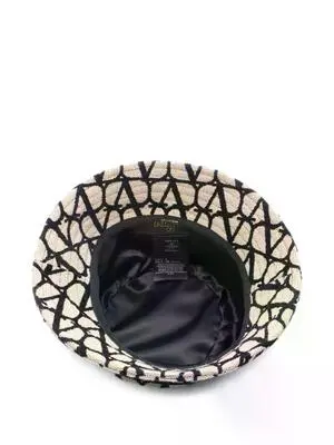 Valentino Garavani 2010s Toile Iconograph Bucket Hat