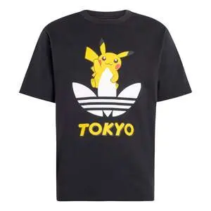 Adidas X Pokemon T-shirt Tokyo 3 Asia Sizing - Black