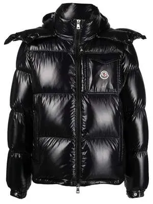 Moncler Montbeliard Hooded Short Down Jacket - Black