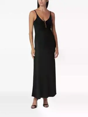 Christopher Esber Droplet Crystal-clasp Cami Maxi Dress