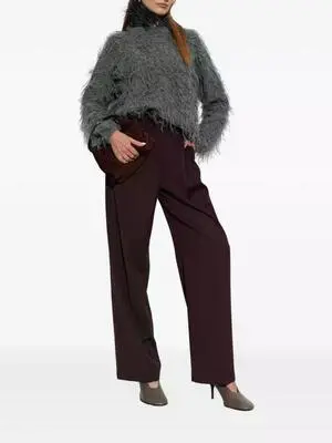 Fabiana Filippi Ostrich Feather-trim Sweater
