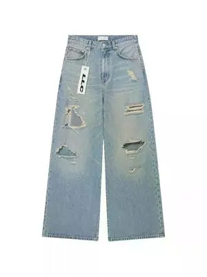 LLC Distressed Loose-fit Jeans - Blue