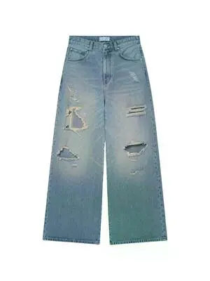 LLC Distressed Loose-fit Jeans - Blue
