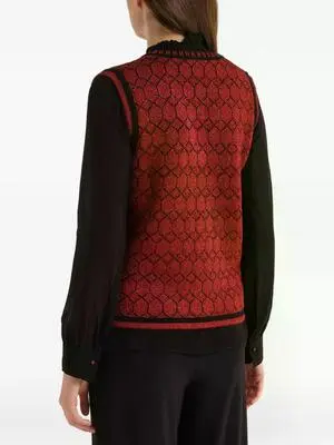 Malìparmi Jacquard-knit Quilted-effect Waistcoat