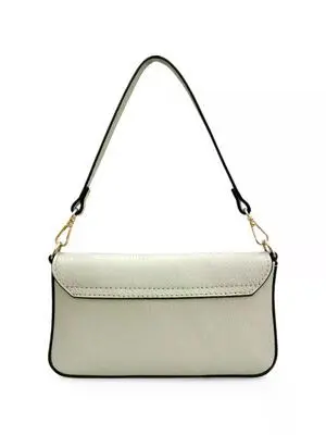 APATCHY LONDON Munro Pebbled Leather Clutch Bag - Neutrals