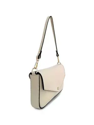 APATCHY LONDON Munro Pebbled Leather Clutch Bag - Neutrals