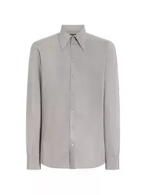 Dolce & Gabbana Gold Silk Shirt - Grey