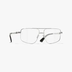 Chanel Pilot Eyeglasses - Silver