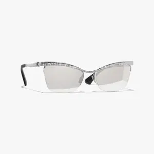 Chanel Cat-eye Sunglasses - Silver