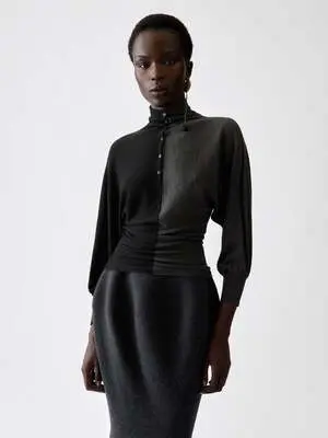 Jacquemus Le Polo Losange In Maglia Bicolore