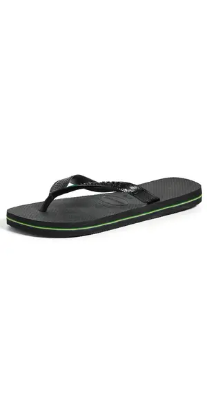 Havaianas Brazil Flip Flops - Black