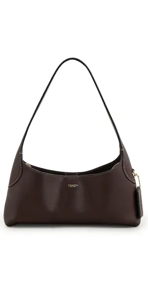 COACH Natural Grain Leather Brooklyn 26 Shoulder Bag Maple
