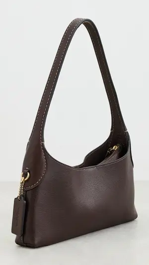 COACH Natural Grain Leather Brooklyn 26 Shoulder Bag - Maple