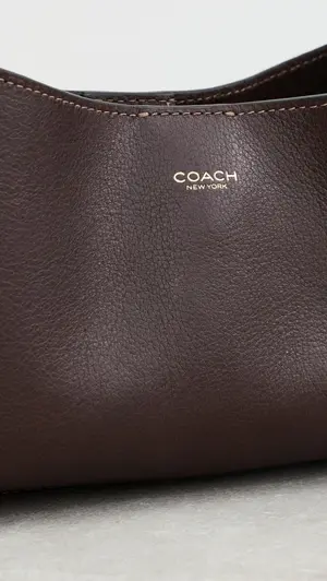 COACH Natural Grain Leather Brooklyn 26 Shoulder Bag - Maple