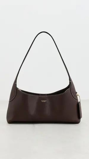 COACH Natural Grain Leather Brooklyn 26 Shoulder Bag - Maple