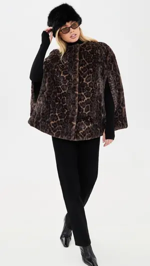 Apparis Sloane Leopard Cape