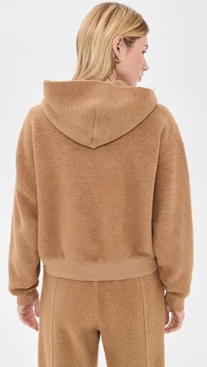 ASHER Rosie Reversed Zip-up Hoodie