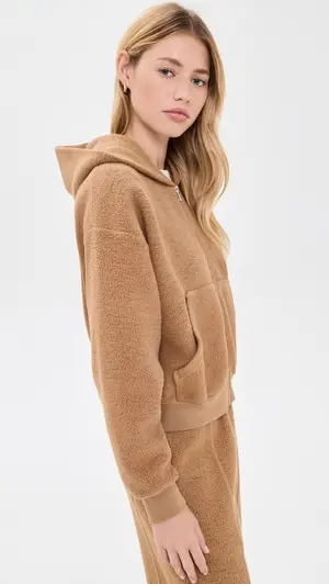ASHER Rosie Reversed Zip-up Hoodie