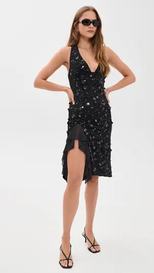 BAILEY ROSE Sequin Midi Dress