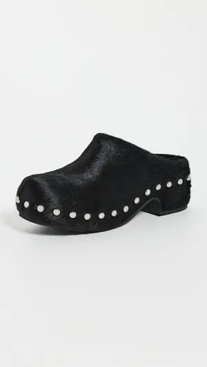 SIMONMILLER Haircalf Studded Rio Clogs