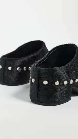 SIMONMILLER Haircalf Studded Rio Clogs