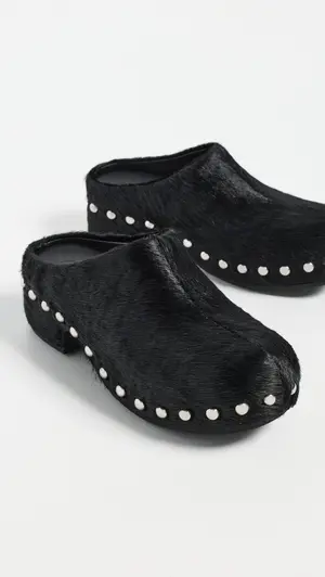 SIMONMILLER Haircalf Studded Rio Clogs