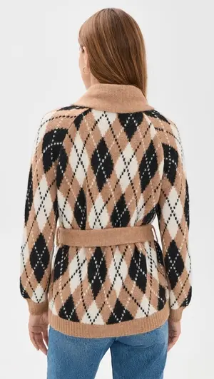 The Great. The Argyle Riding Cardigan
