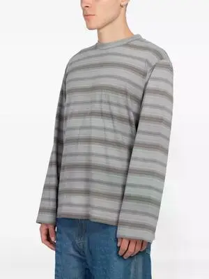 Our Legacy Box Striped Long-sleeve T-shirt - Grey
