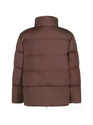 Moncler Vivantesse High-neck Puffer Jacket - Brown