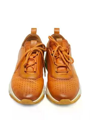 Santoni Sport Perforated Leather Sneakers