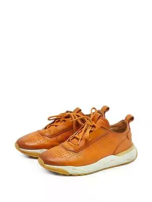 Santoni Sport Perforated Leather Sneakers