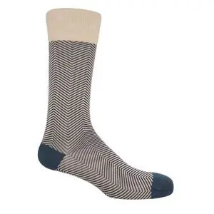 PEPER HAROW - MADE IN ENGLAND Neutrals Lux Taylor Socks Ecru - Beige