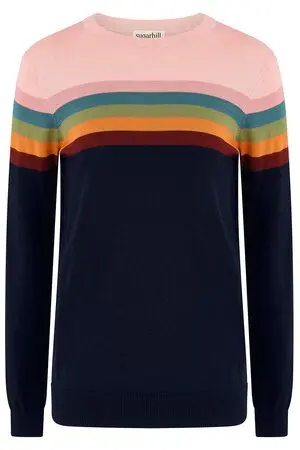 SUGARHILL BRIGHTON Rita Sweater Navy Earth - Blue