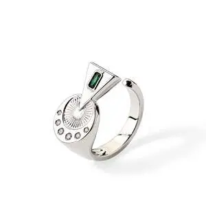 QIBAI Taurus Zodiac Ring - Silver