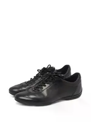 Santoni Lace-up Leather Sneakers
