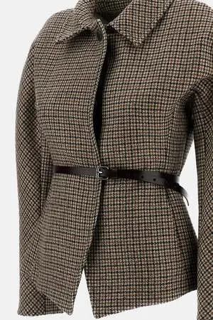 PAROSH Giacca In Lana Pied De Poule - Multicolore