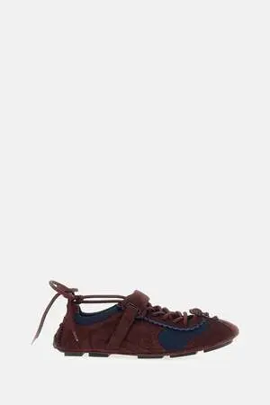 SHUSHU/TONG Ballerine In Pelle Con Fiocco - Multicolore