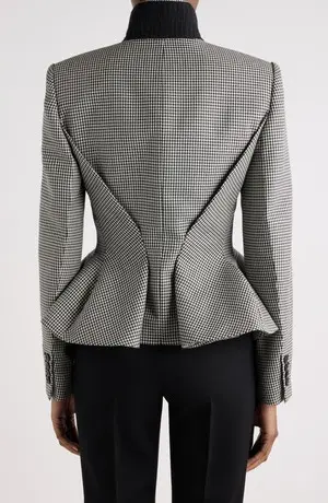 Givenchy Pinched Peplum Wool & Mohair Jacket