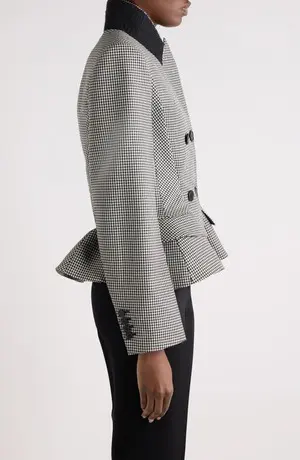 Givenchy Pinched Peplum Wool & Mohair Jacket