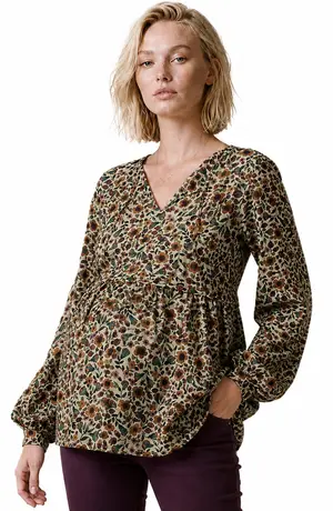 CACHE COEUR Maternity & Nursing Blouse Tess