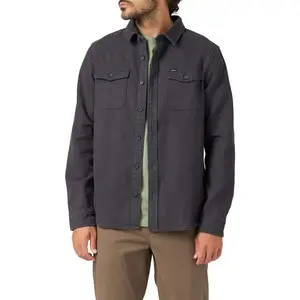 O'Neill Blanket Cotton Flannel Button-up Overshirt - Phantom
