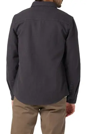 O'Neill Blanket Cotton Flannel Button-up Overshirt - Phantom