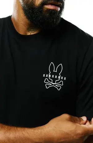 Psycho Bunny Piers Back Graphic Pima Cotton T-shirt