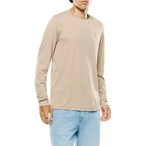Psycho Bunny Bryce Performance Long Sleeve T-shirt - Stone
