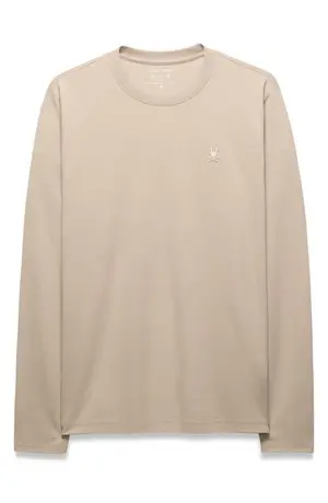 Psycho Bunny Bryce Performance Long Sleeve T-shirt - Stone