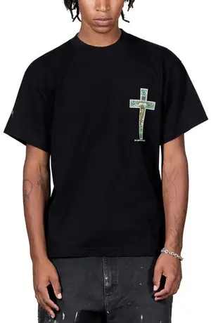 PLEASURES Trust Graphic T-shirt - Black