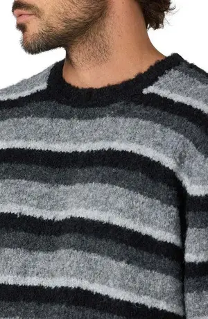 O'Neill Fuzzy Stripe Crewneck Sweater