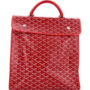 Goyard Saint Leger Briefcase Backpack Coated Canvas - Red