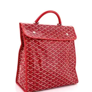 Goyard Saint Leger Briefcase Backpack Coated Canvas - Red